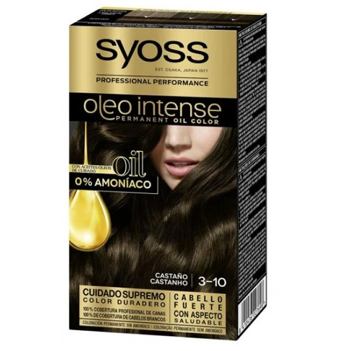 "Syoss Oleo Intense" ilgalaikiai permanentiniai plaukų dažai 3-10 rudos ...