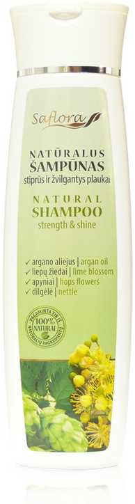 Saflora Šampūnas stiprūs ir žvilgantys plaukai 200 ml, žema kaina | Varle.lt