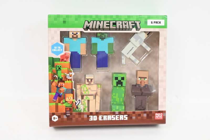 Pmi Kids World MINECRAFT 3D TRINTUTĖS – 6 PAKUOTĖS DELUXE BOX VER.A ...