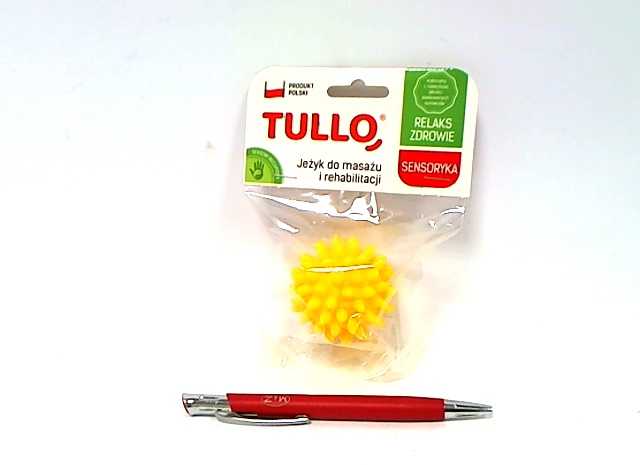 TULLO 416 reabilitacinis kamuolys 5,4cm.geltonas, modelis - AM 416 ...