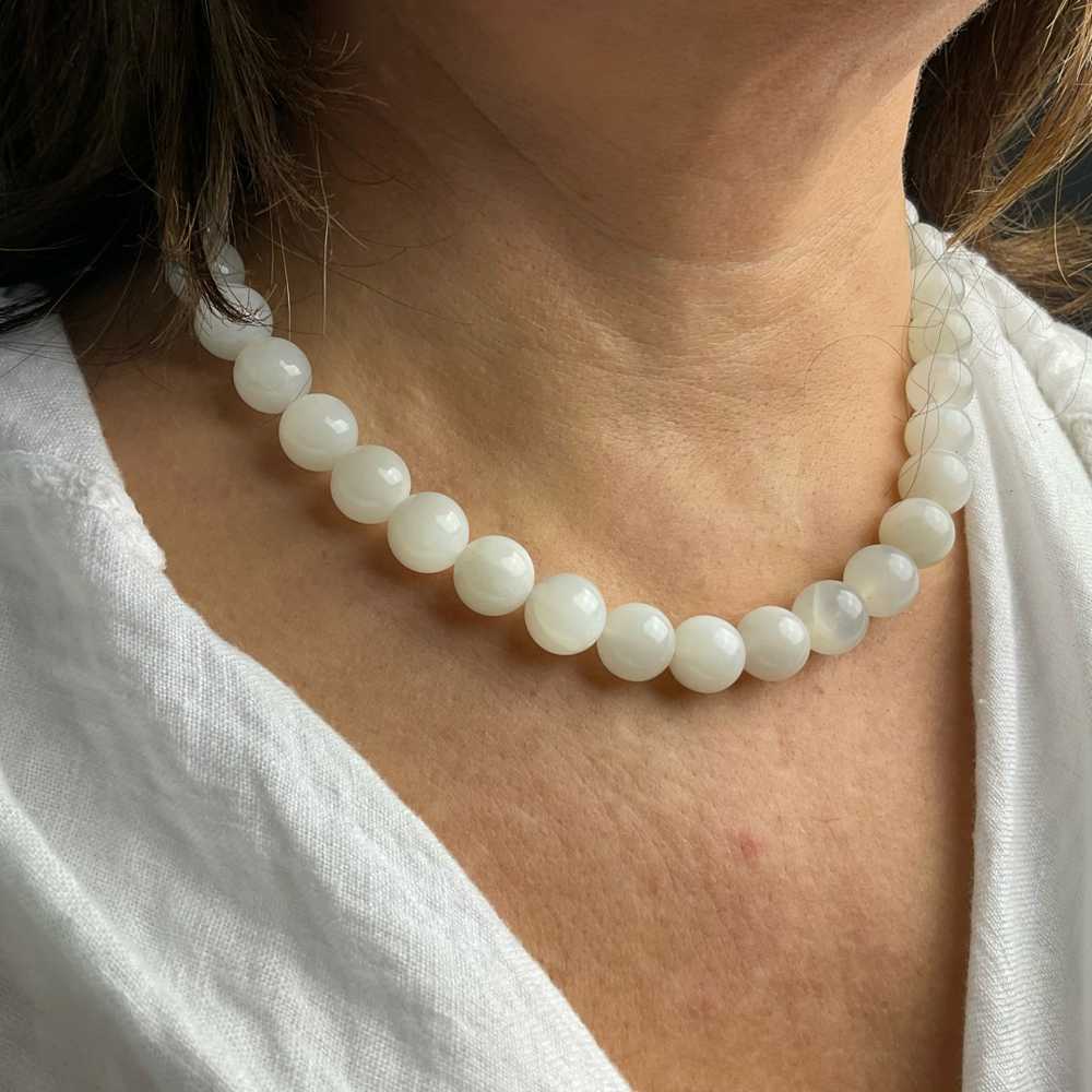 Mėnulio akmens 12mm vėrinys, modelis - VER28, žema kaina | Varle.lt