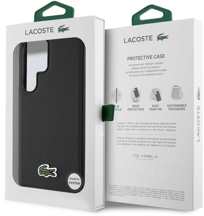 Lacoste Iconic Petit Pique Woven Logo MagSafe dėklas skirtas Samsung ...