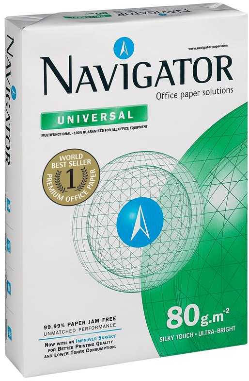 Igepa Navigator paper A4, 80 g / m2, 550 pages, modelis - 681166n, žema ...