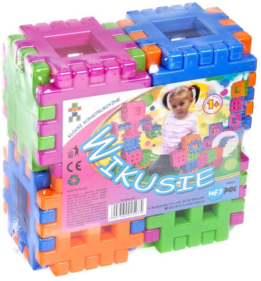 Vafliniai konstrukciniai blokeliai 24 elementai Wikusie CZAKO 025975 ...