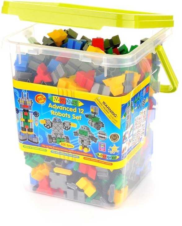 Morphun 12 Robots 465 el. - Blocks construction, modelis - GTIN13, žema ...