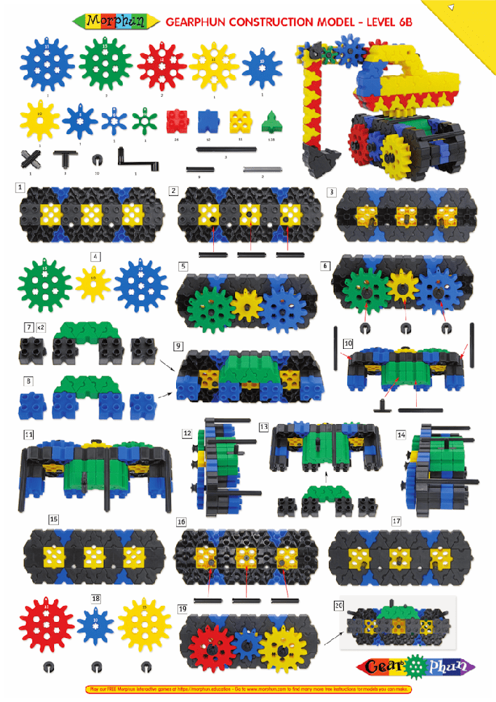 Morphun GearPhun Vehicles 324 el. - Blocks construction, modelis ...