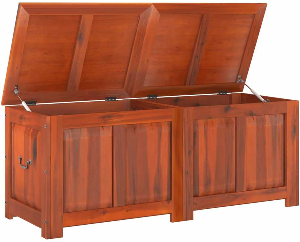 Skrynia daiktams su dangčiu, ruda, akacijos medienos masyvas, modelis ...