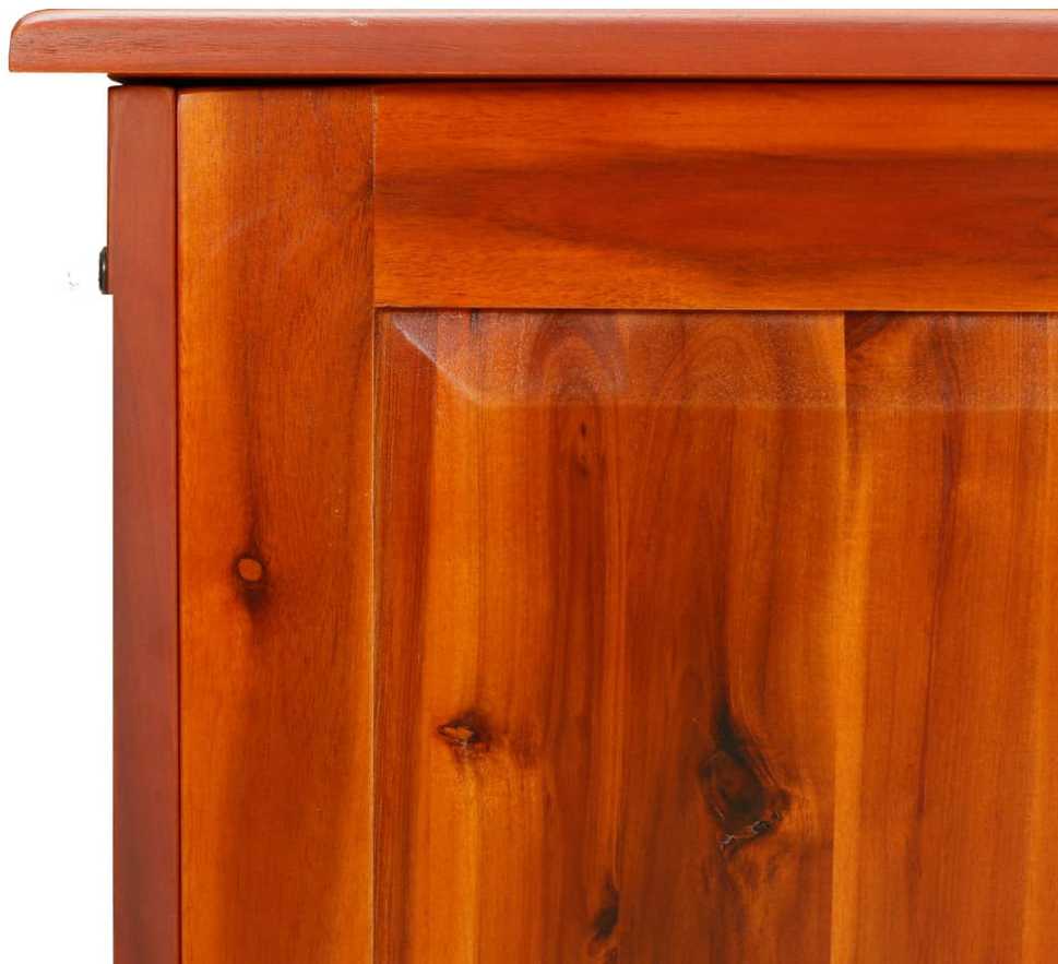 Skrynia daiktams su dangčiu, ruda, akacijos medienos masyvas, modelis ...