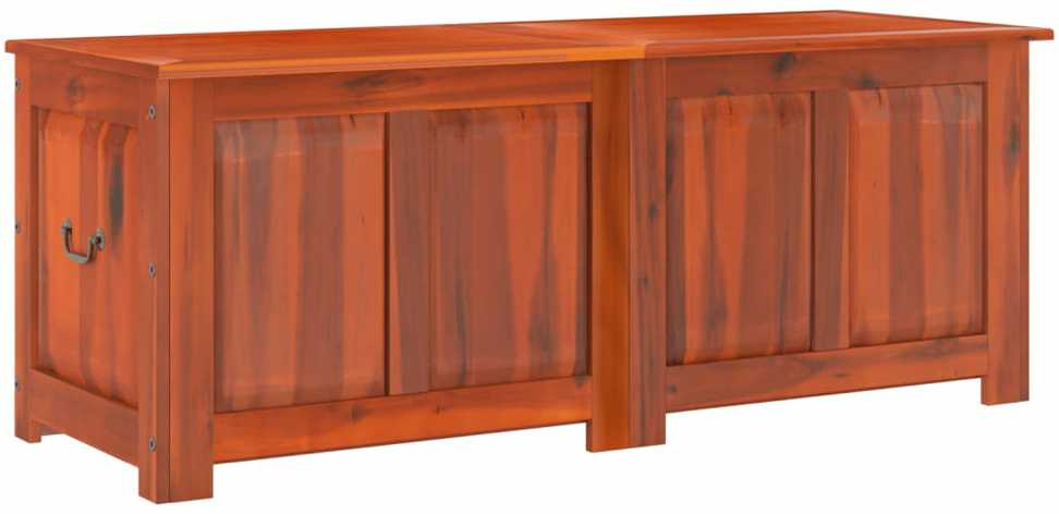 Skrynia daiktams su dangčiu, ruda, akacijos medienos masyvas, modelis ...