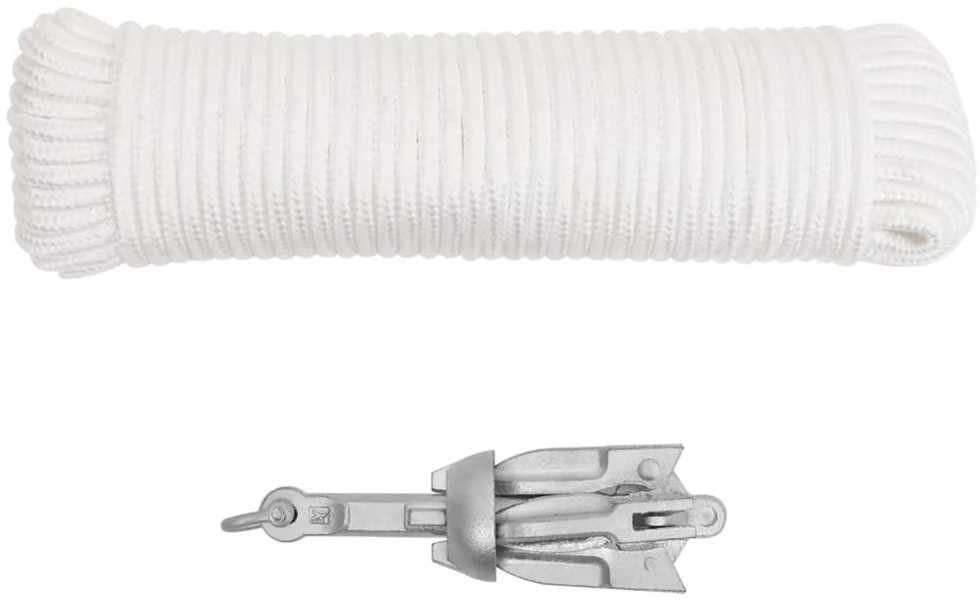 Sulankstomas inkaras su virve, sidabrinis, 0,7kg, geležis, modelis ...