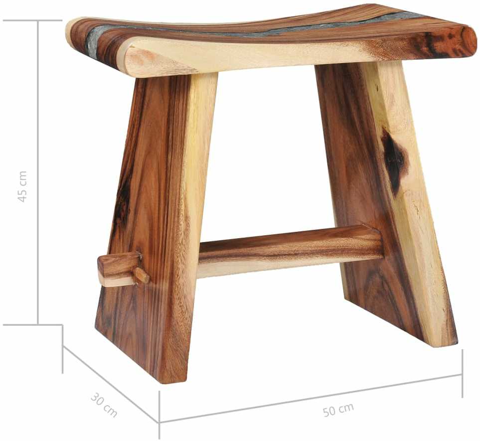 Taburetė, skėtaro medienos masyvas ir sintetinė derva, modelis ...