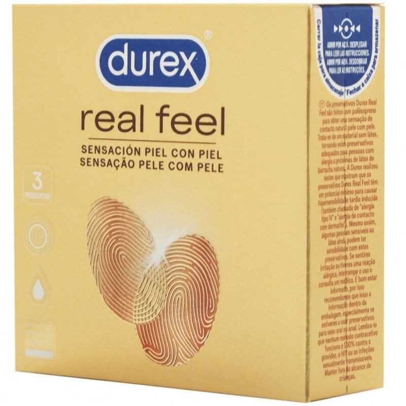 DUREX REAL FEEL CONDOMS 3 UNITS, modelis - D-231063, žema kaina | Varle.lt