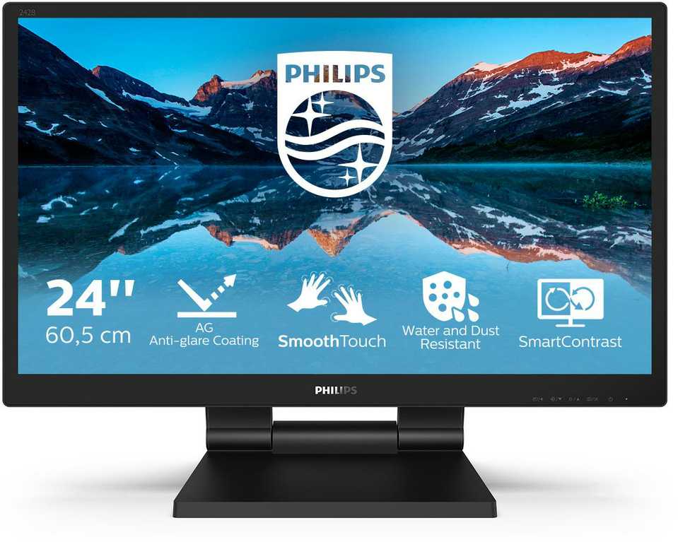 MMD-MONITORIAI & EKRANAI PHILIPS 242B9TL / 00 B-Line 60,5 cm 23,8 colio ...