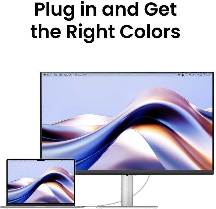 Monitorius BENQ MA270U, skirtas MAC 27 colių IPS 4K 400cd / m2 5ms ...