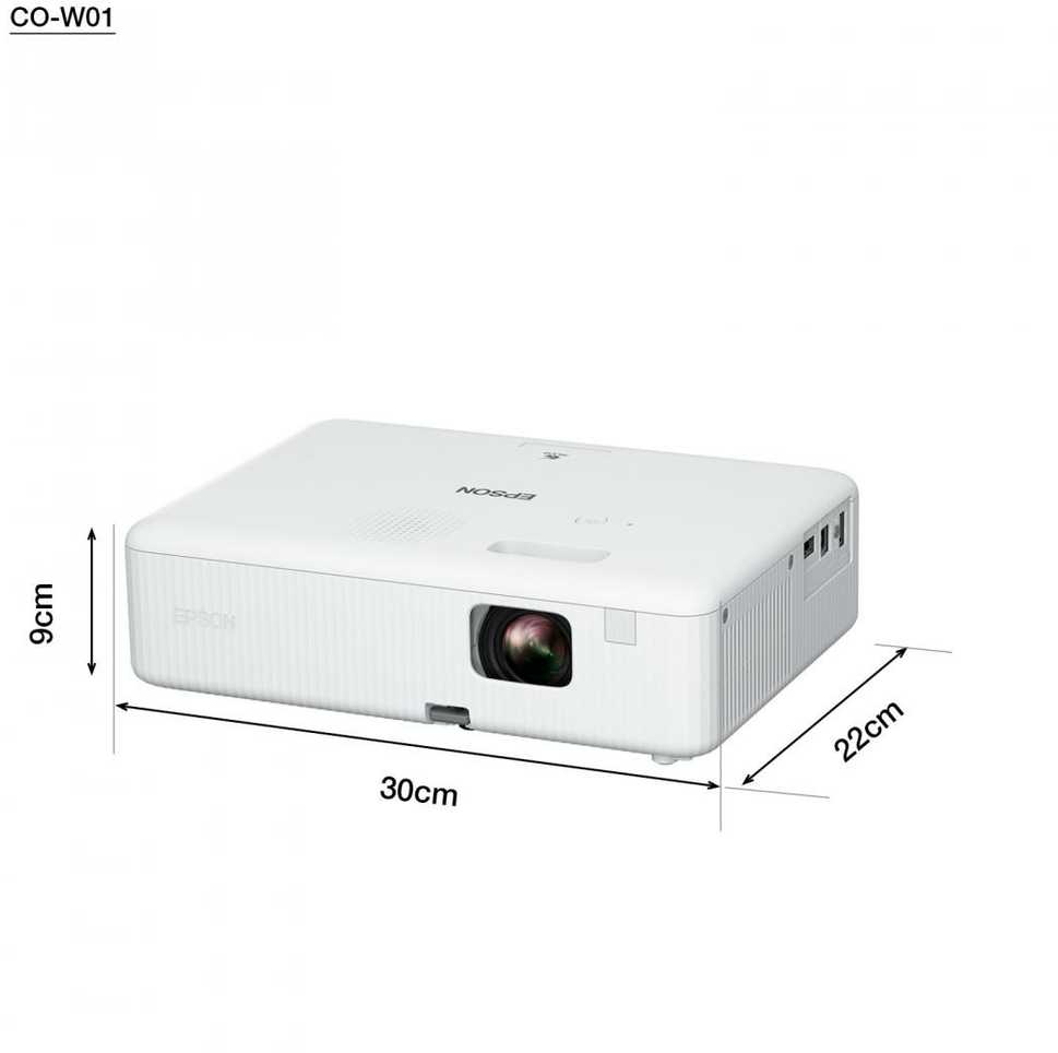 EPSON CO-W01 WXGA Projektorius, modelis - ‎V11HA86040, žema kaina ...
