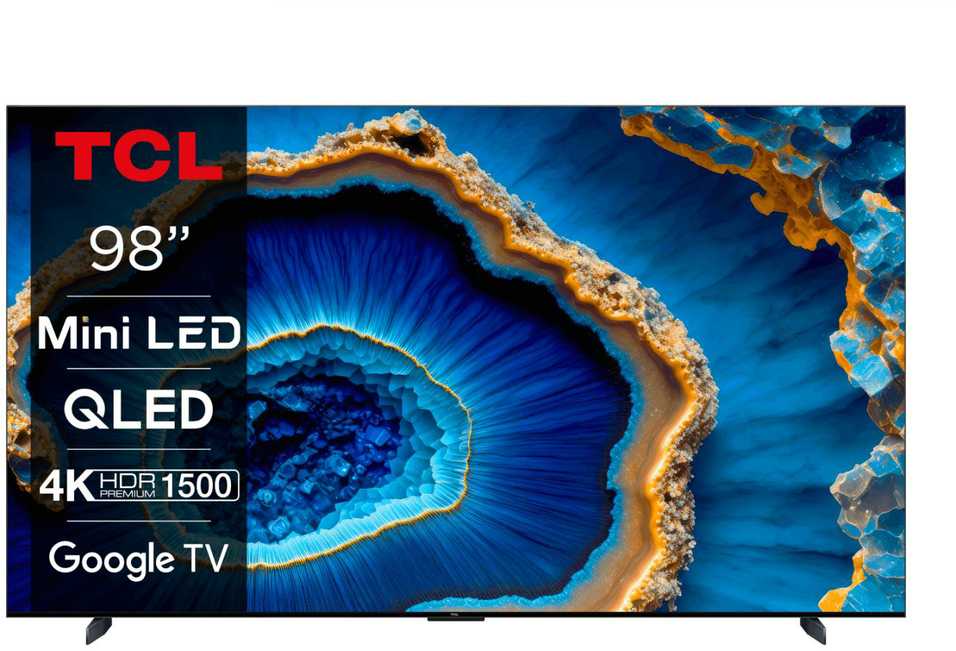 Televizorius|TCL|98"|4K / Smart|QLED|3840x2160|Belaidis LAN|Bluetooth ...