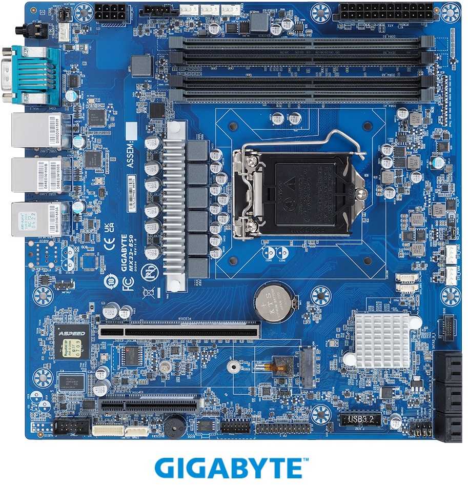 Pagrindinė plokštė Gigabyte Mainboard MX33-BS0 micro-ATX Sockel 1200 ...