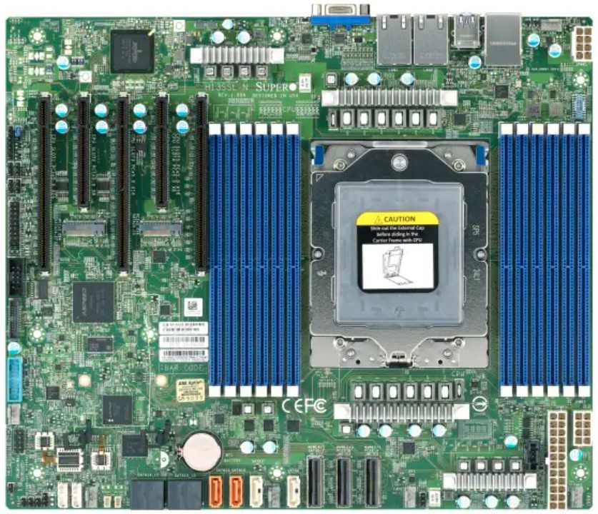Pagrindinė plokštė Supermicro Mainboard H13SSL-N ATX Sockel SP5 Bulk ...