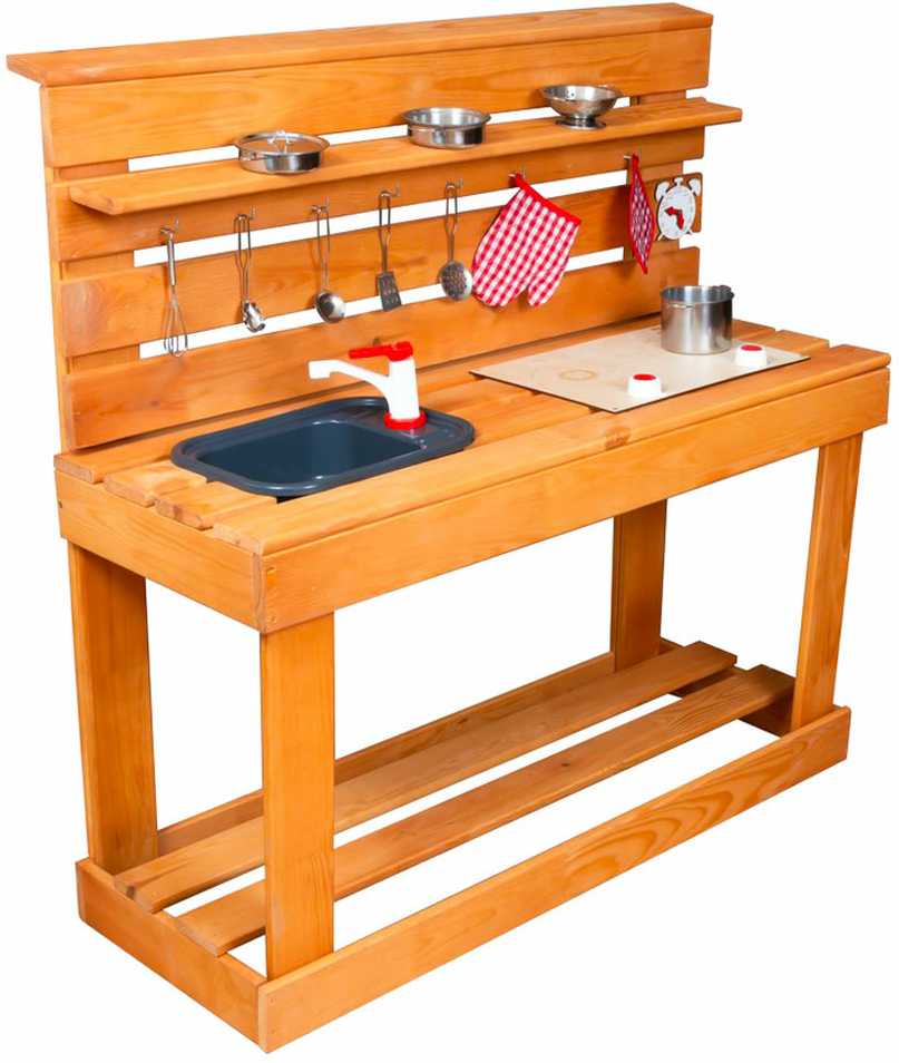 Lulilo Medinė lauko virtuvėlė, žema kaina | Varle.lt