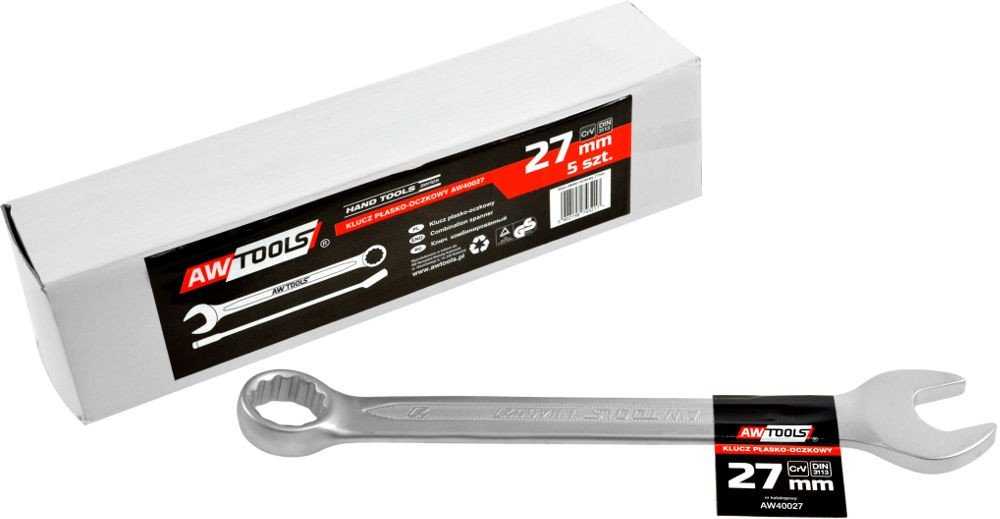 AW-Tools AWTOOLS kombinuotasis veržliaraktis CrV DIN3113 Dydis: 27 (MM ...
