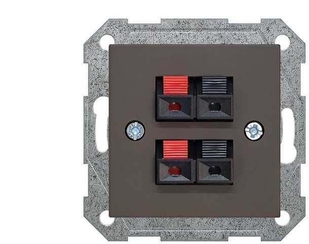 Garsiakalbių pajungimo lizdas LIREGUS RETRO, rudos spalvos, žema kaina ...