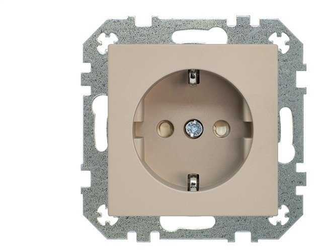 Kištukinis lizdas LIREGUS RETRO, su įž., kreminės spalvos, žema kaina ...