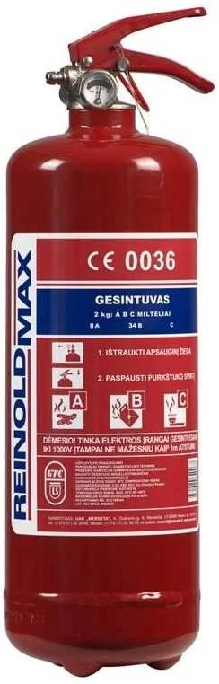 Reinold Max 2kg miltelinis gesintuvas, modelis - 0067-19093, žema kaina ...