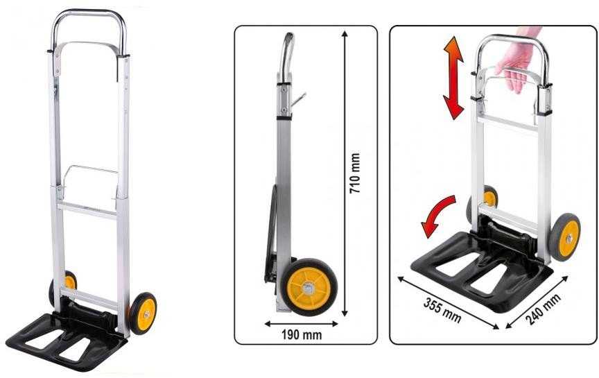 VOREL Vežimėlis MAGAZYNOWY sulankstomas 90KG 78661, žema kaina | Varle.lt
