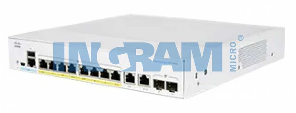 Šakotuvas Cisco CBS350 MANAGED 8-PORT 2.5GE POE / 2X10G COMBO, modelis ...