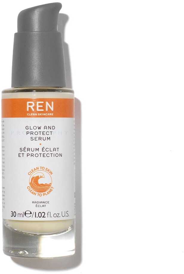 REN Clean Skincare Radiance Glow And Protect Serum Skin Serum moterims ...