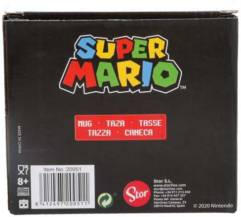 Puodelis Super Mario Balta Keramikinis Raudona (350 ml), modelis ...