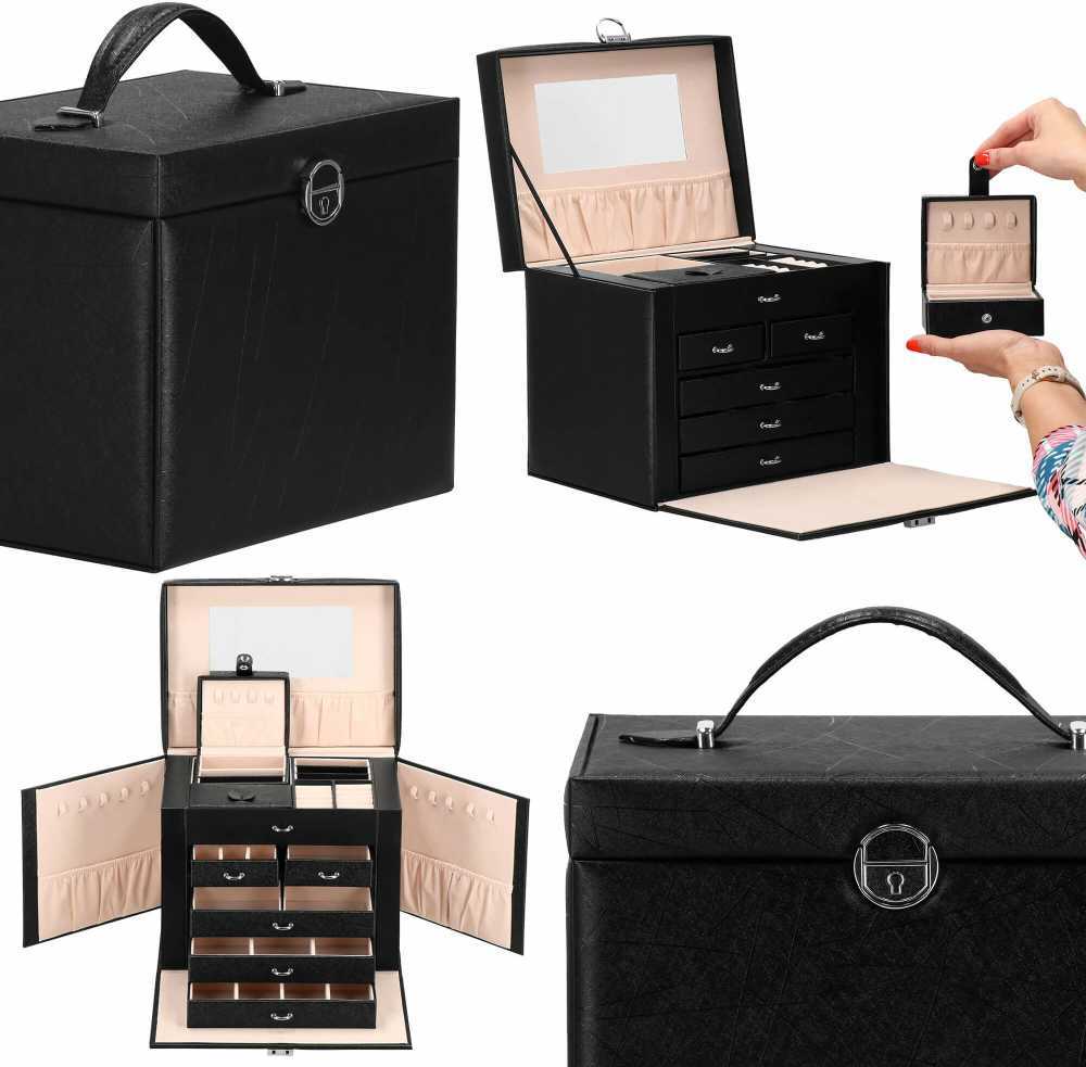 Springos HA1030 SZKATUŁKA NA BIŻUTERIĘ 26,5X23X19,8 CM, modelis ...