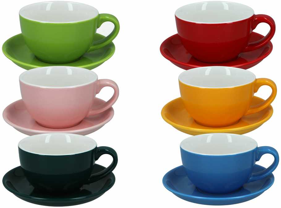 Hanipol Puodelis ir lėkštė (6 spalvų mišinys), žema kaina | Varle.lt
