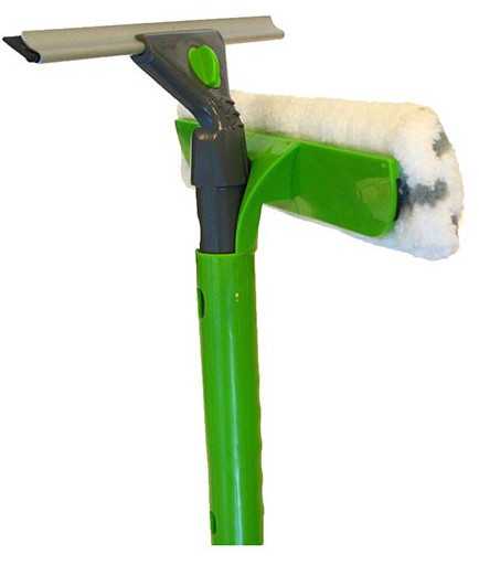 Langų plovimo šepetys iš mikropluošto su nubraukimo guma Sauber ...