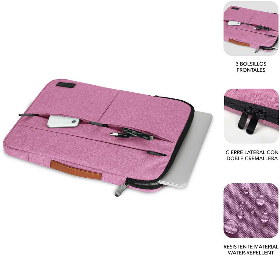 Subblim Air Padding 360 Kompiuterio Dėklas 15,6" (Rausva), žema kaina | Varle.lt