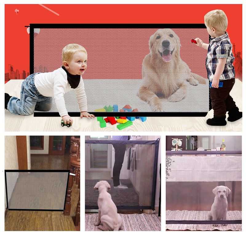 Saugos vartai / durų pertvara katės šuns dydžiui S (plotis 110cmx ...