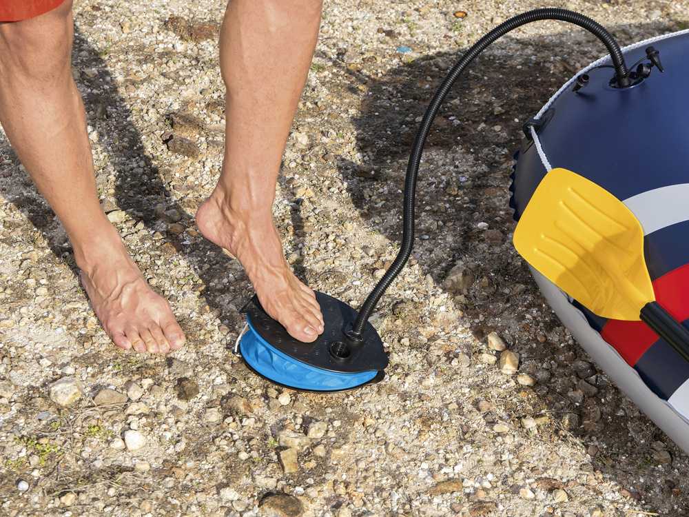 Bestway pripučiamas Pontoon TRECK X2 SET irklas + pompa 61068, modelis ...