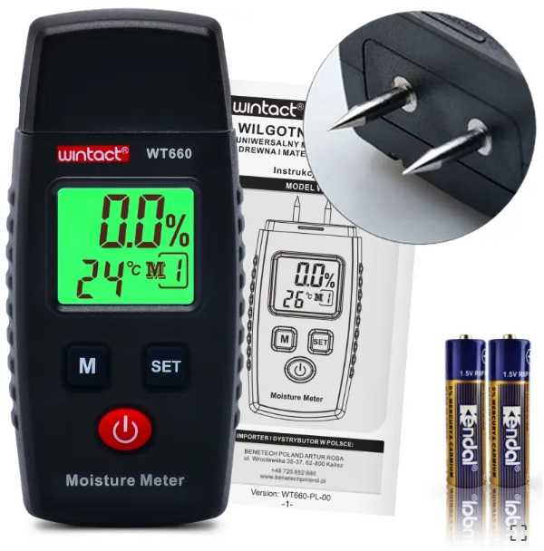 Drėgmės matuoklis Wintact WT660, žema kaina | Varle.lt