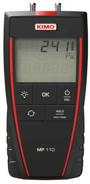 Skaitmeninis mikromanometras KIMO MP 110, žema kaina | Varle.lt