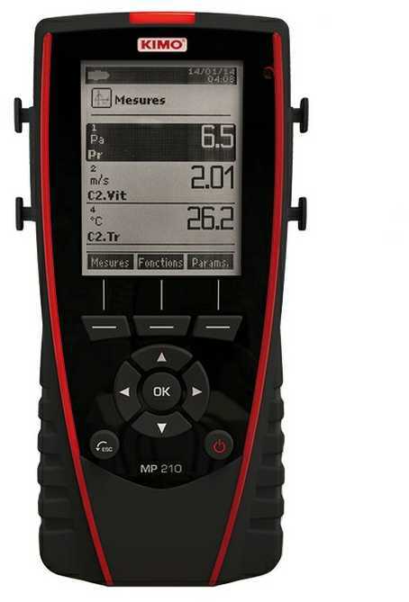Skaitmeninis mikromanometras KIMO MP 210, žema kaina | Varle.lt