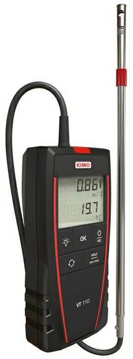Termoanemometras su karštos vielos zondu KIMO VT 110, žema kaina | Varle.lt