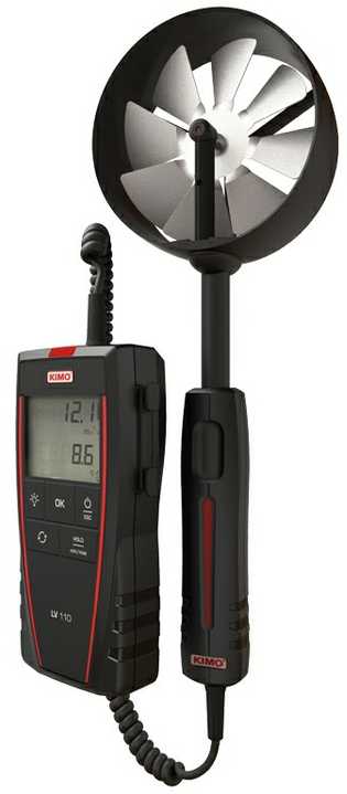Termoanemometras su menteliniu zondu "KIMO LV 110", žema kaina | Varle.lt