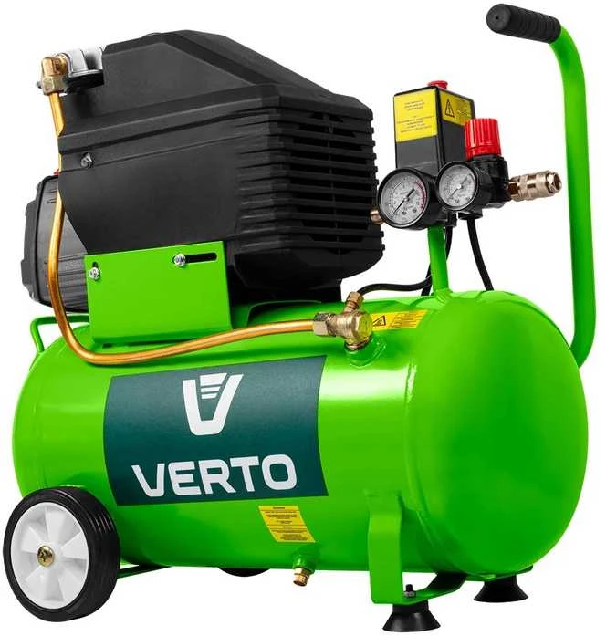 VERTO alyva tepamas oro kompresorius, 24 L, 230 V, 8 BAR, žema kaina ...