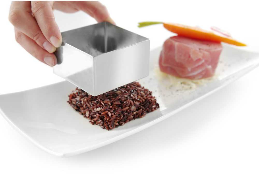 Forma kucharska cukiernicza kwadratowa do ciast potraw 65x65x(H)45mm ...