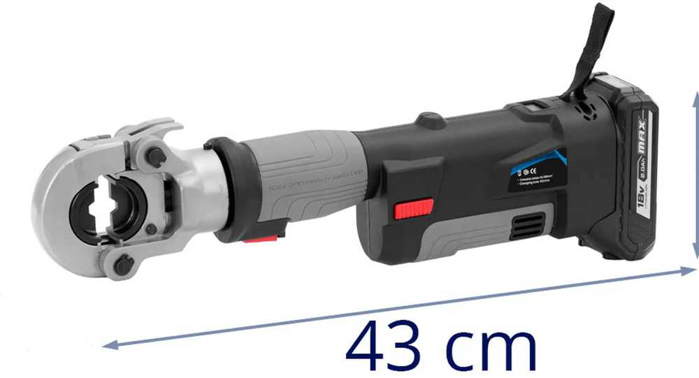 MSW Zaciskarka prasa do kabli akumuliatorinė 16-300 mm2 60 kN, modelis ...