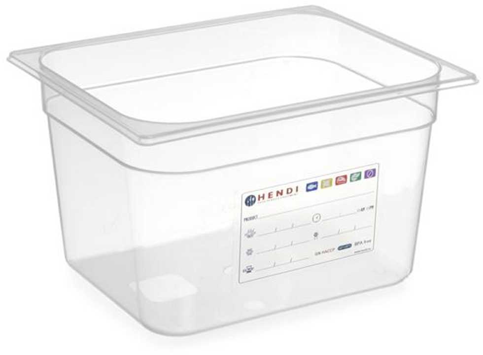 Pojemnik su polipropylenu GN 1 / 2 aukštis 200 mm - Hendi 880159, modelis - 880159, žema kaina ...