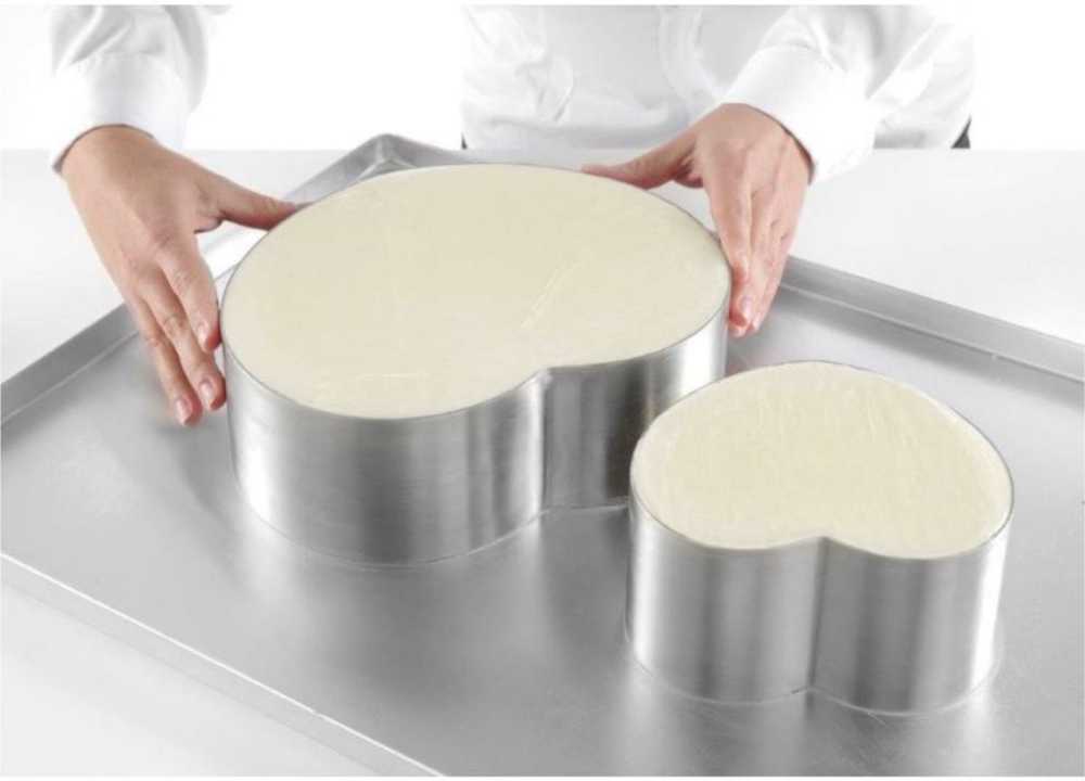 Rant cukierniczy do ciasta tortu SERCE - Rinkinys 4vnt.. - HENDI 512456 ...