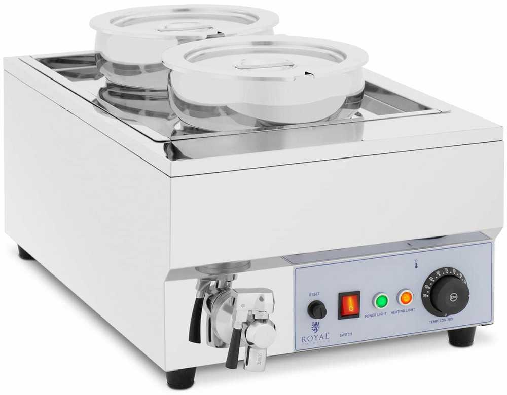 Royal Catering Bain marie elektrinis šildytuvas šokolado fondiu sriubos ...