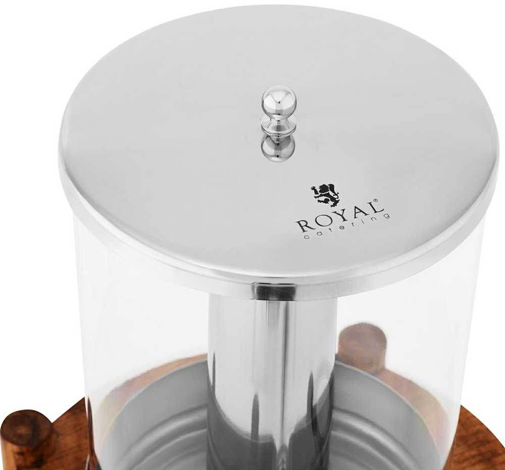 Royal Catering Gėrimų dozatorius su šaldymo sistema ant medinio ...