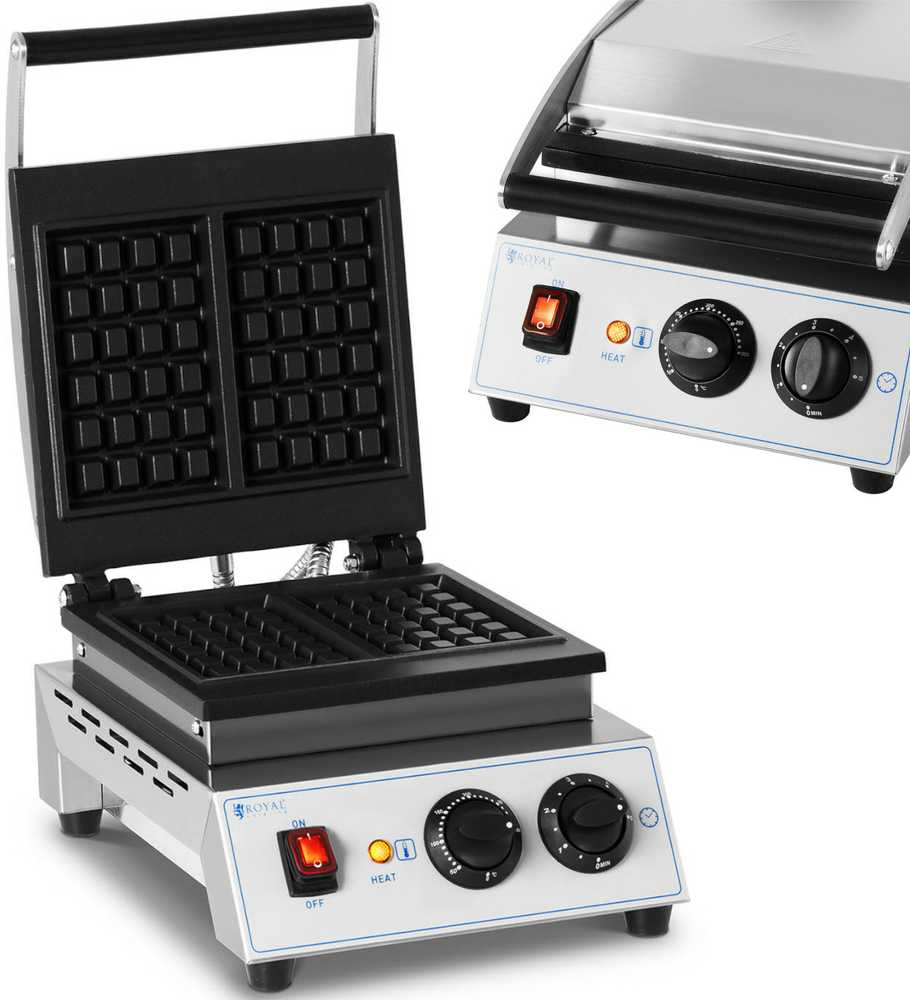 Vaflinė Royal Catering Stačiakampė gofrų keptuvė 2 goframs, 170x210 mm ...